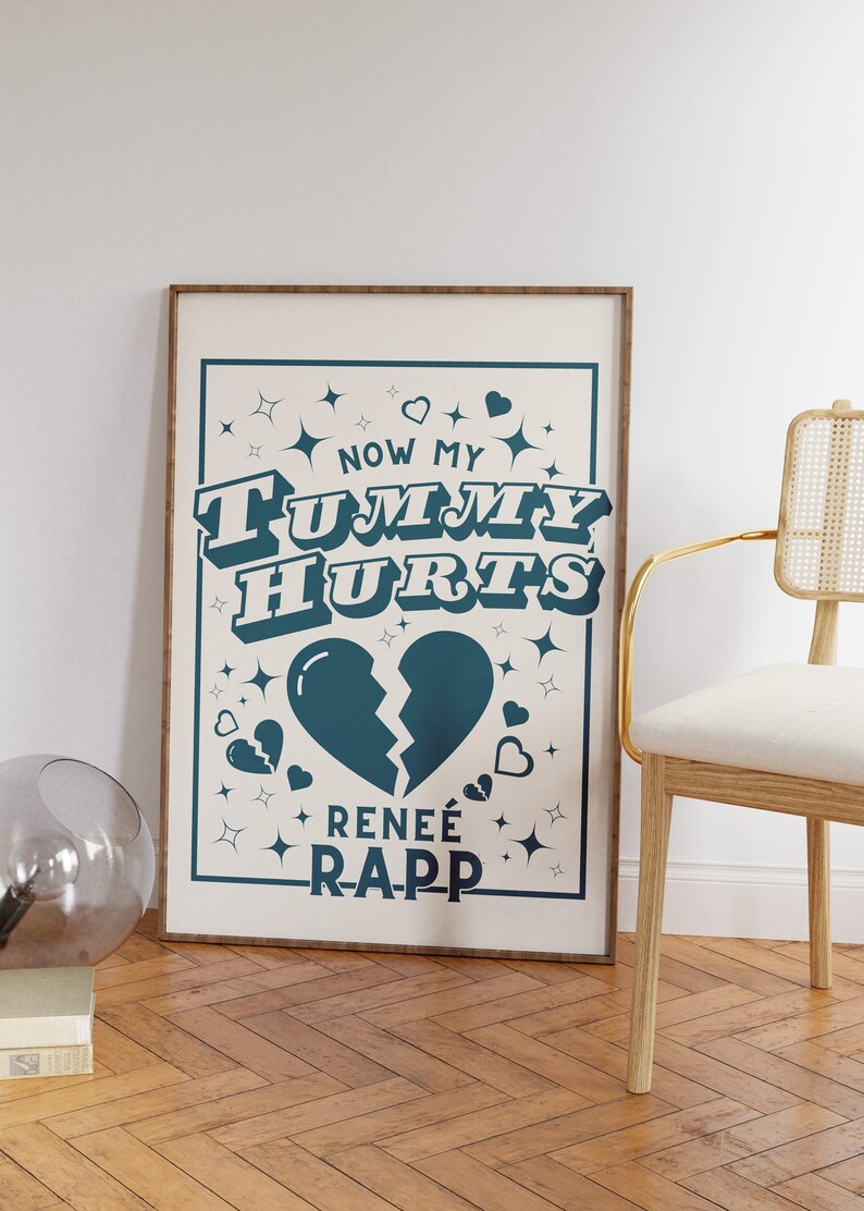Reneé Rapp 'tummy Hurts' Print Poster digital Download Snow Angel Album ...