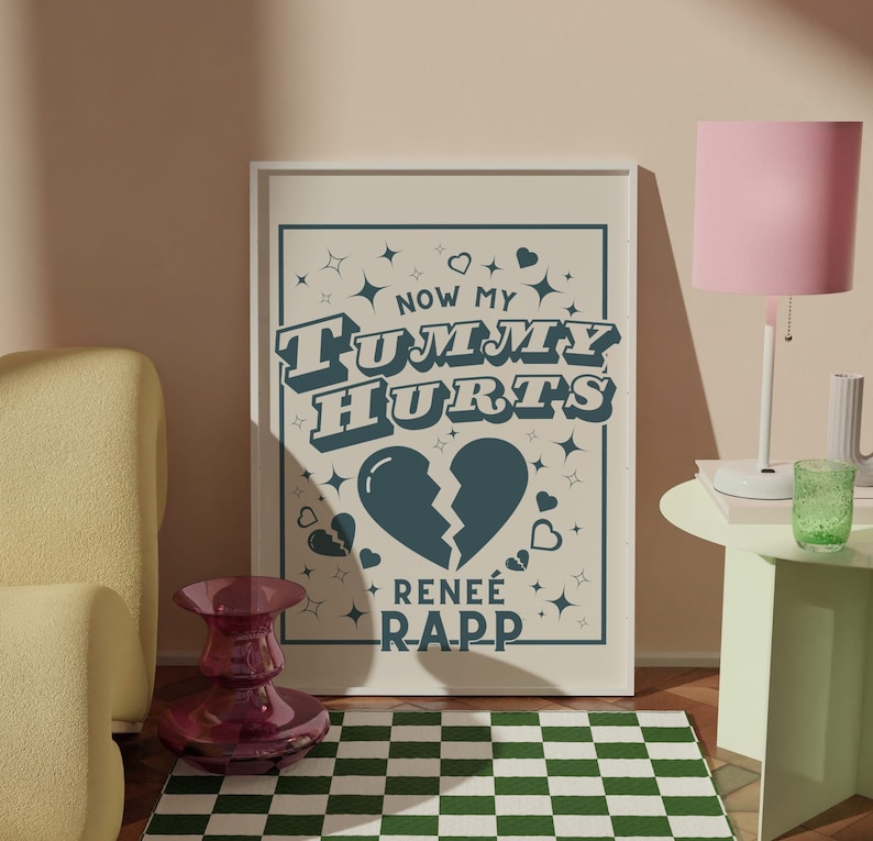 Reneé Rapp 'tummy Hurts' Print Poster digital Download Snow Angel Album ...