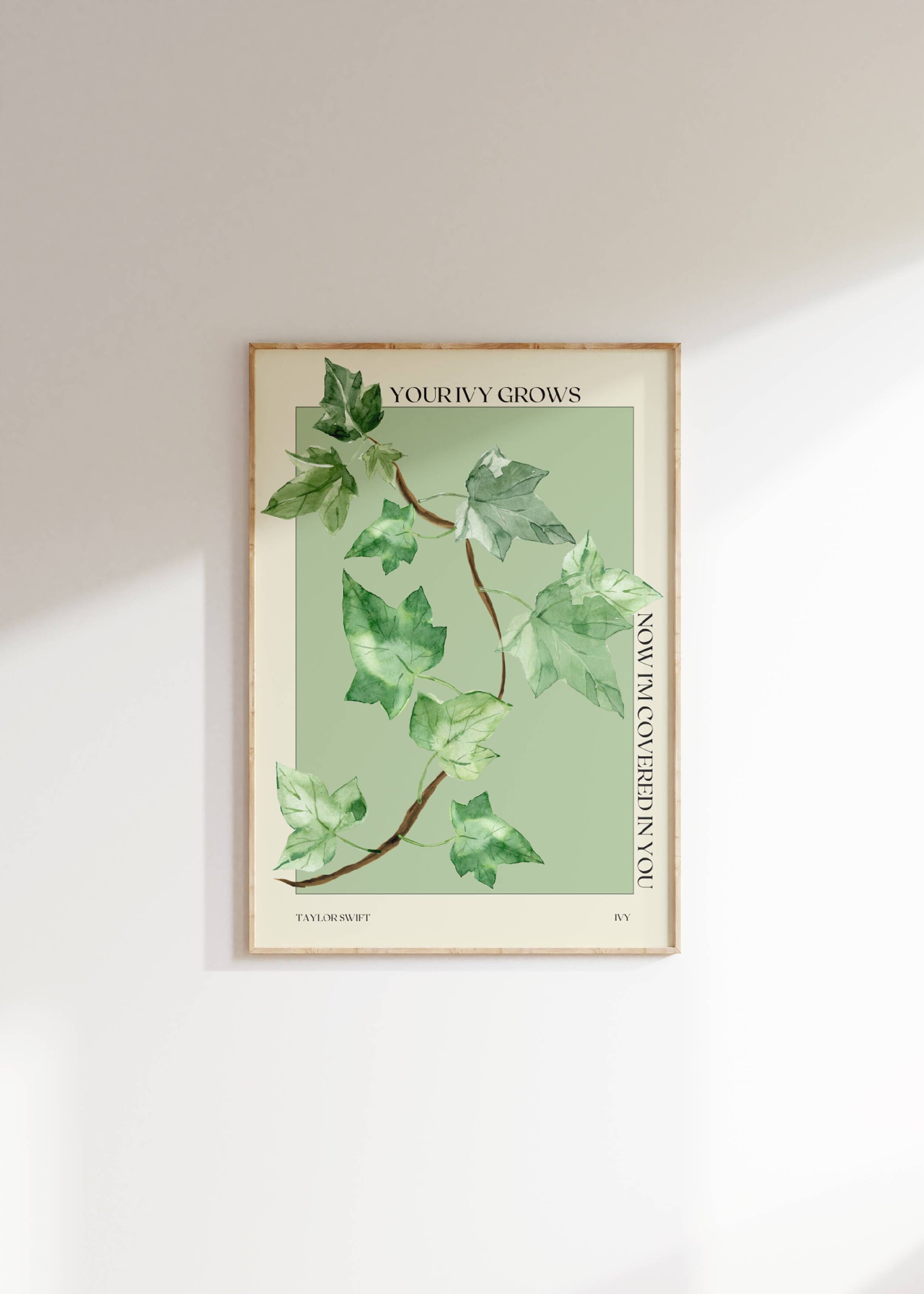 Taylor Swift IVY digital Download Print Poster IVY Evermore Home Art ...
