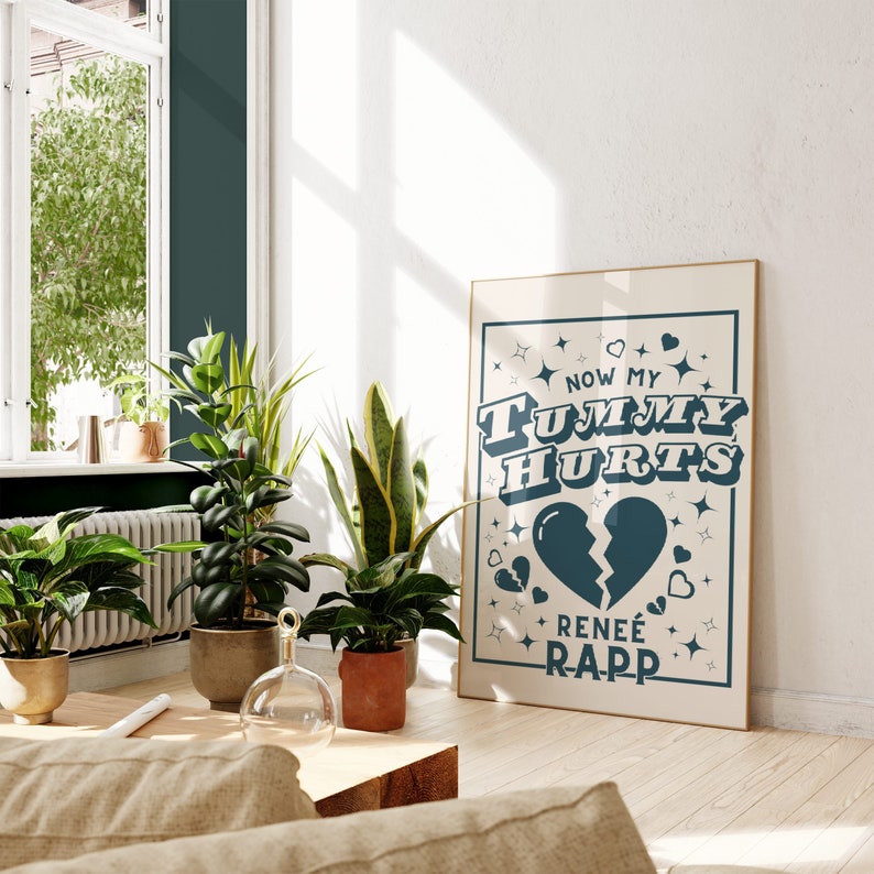 Reneé Rapp 'tummy Hurts' Print Poster digital Download Snow Angel Album ...