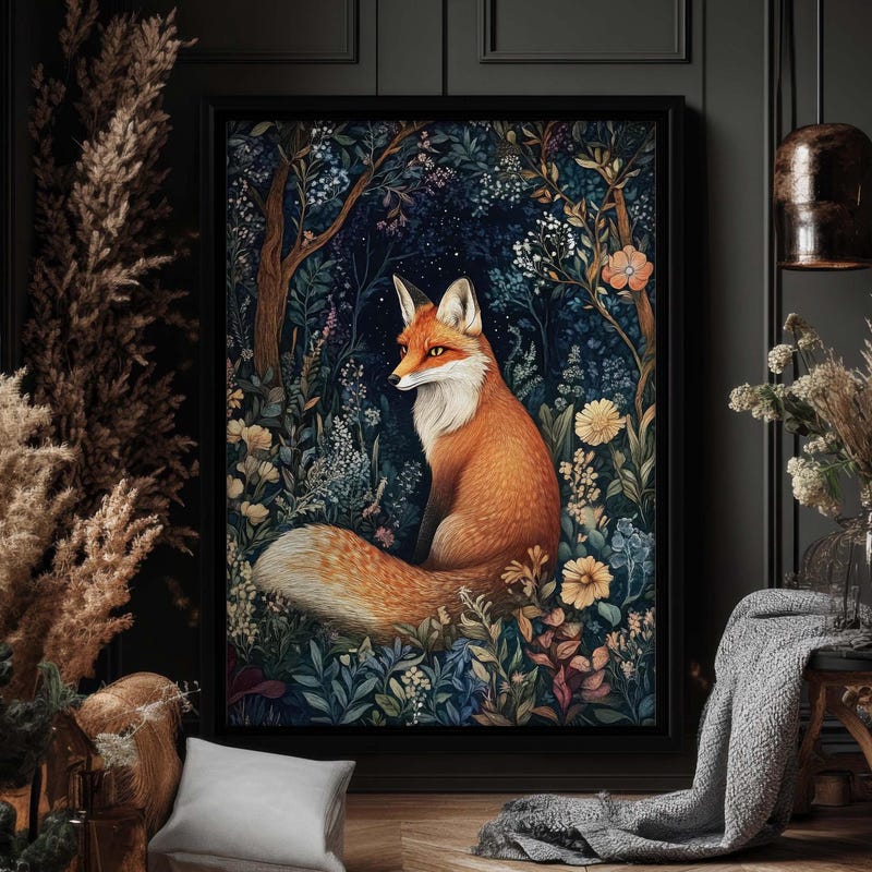 Fox Painting - Etsy