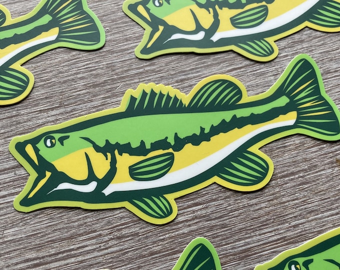 Largemouth Bass Sticker -realistic High-quality Waterproof Durable ...