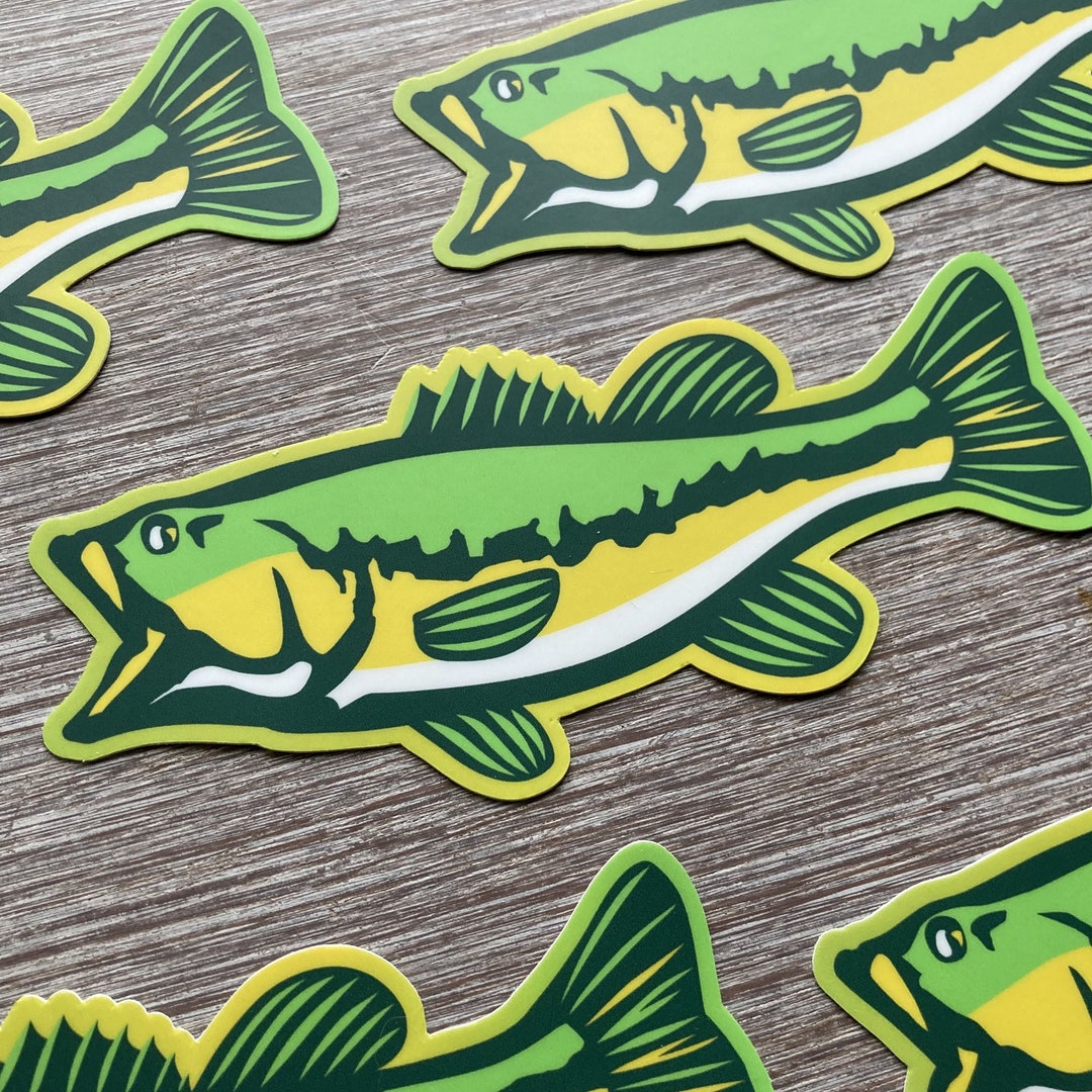 Largemouth Bass Sticker -realistic High-quality Waterproof Durable ...