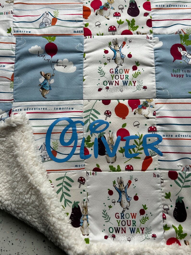 Peter Rabbit Blanket - Peter Rabbit Fabric - Peter Rabbit Fat Quarters ...