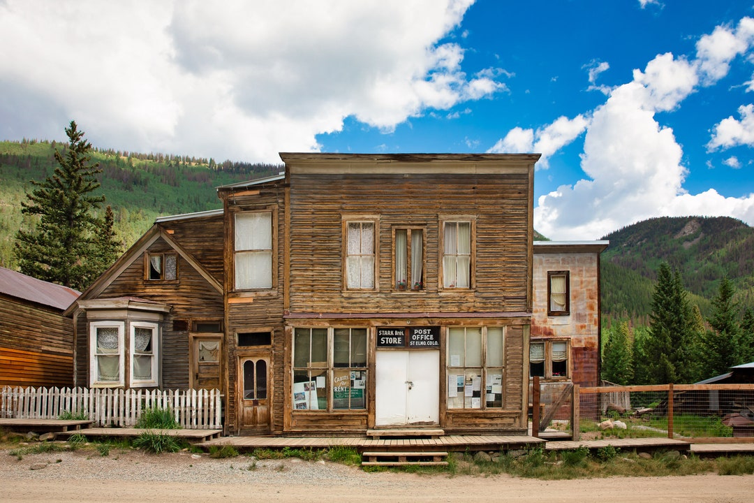 Old West Ghost Town Photography Decor, Historic St Elmo Colorado Photo ...