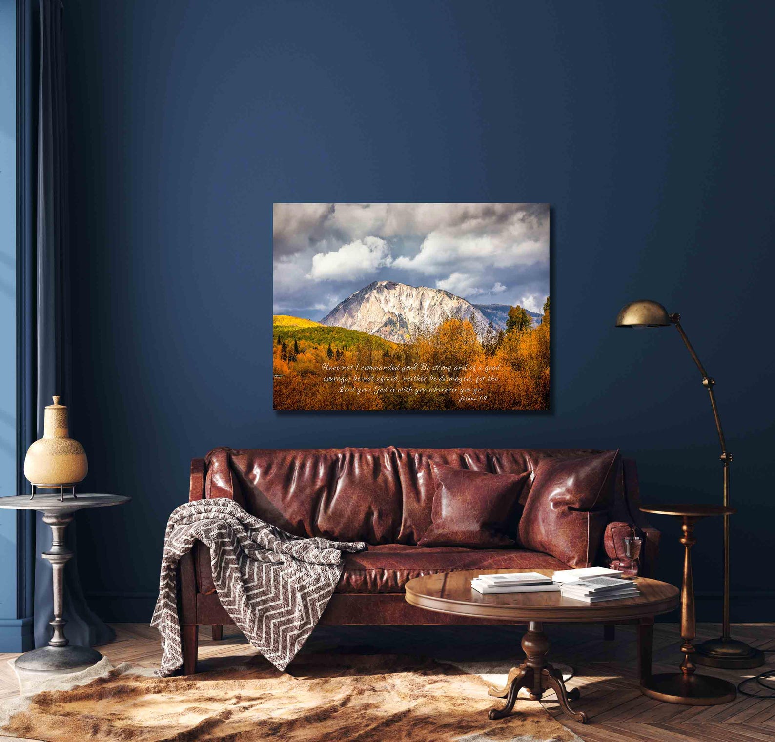 The Lord is With You, Joshua 1:9 Christian Inspirational Wall Art ...