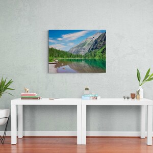 Rocky Mountain Photography, Landscape Canvas Wall Art Print, Glacier ...