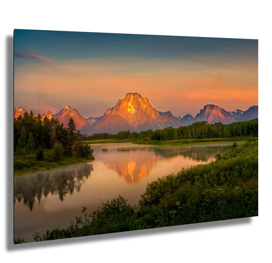 Oxbow Bend Sunrise Print, Grand Teton National Park Wall Art - Etsy