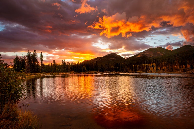 Rocky Mountain National Park Sunrise, Metal or Acrylic Photo ...