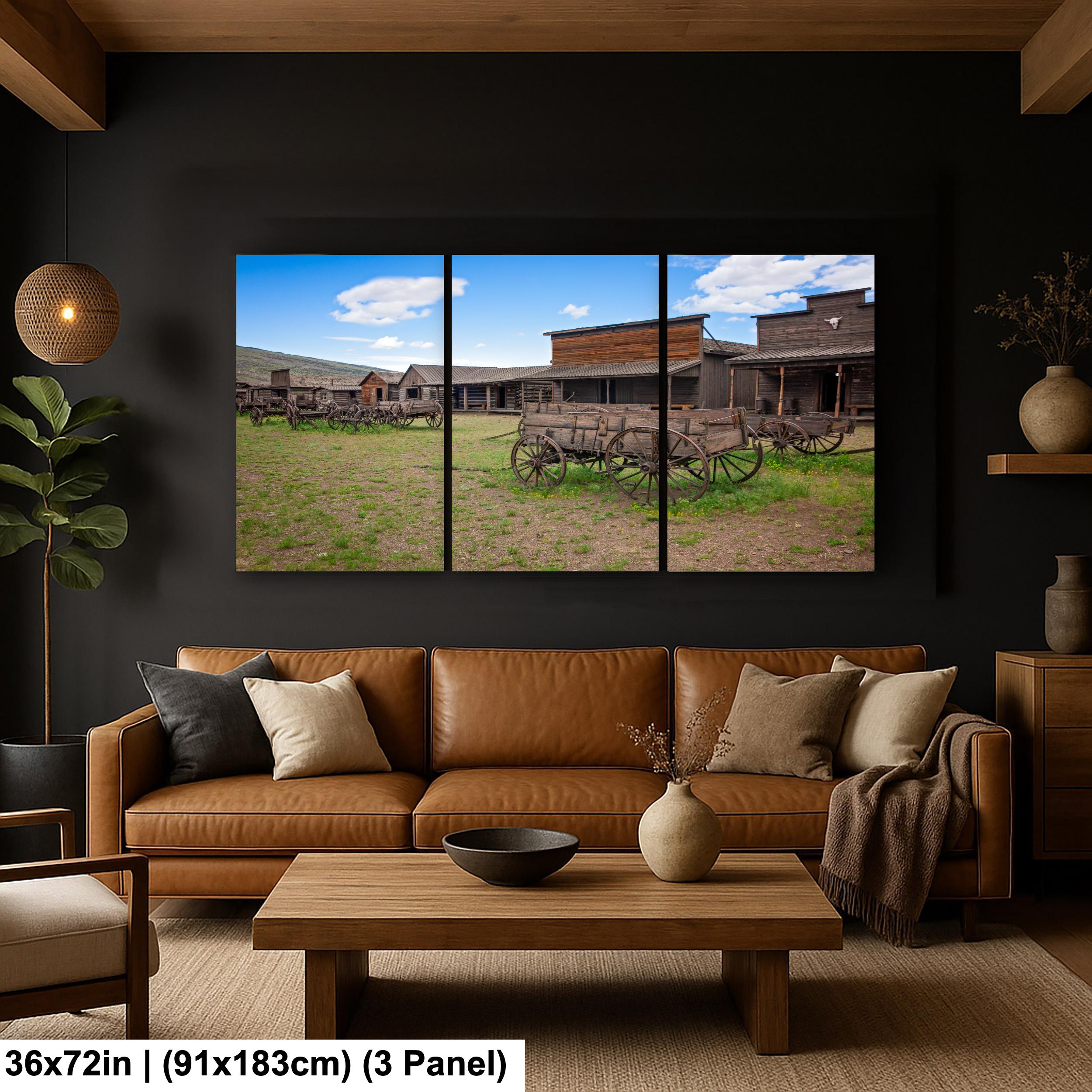 Old West Ghost Town Photography Decor, Old Wagons Wyoming Photo ...