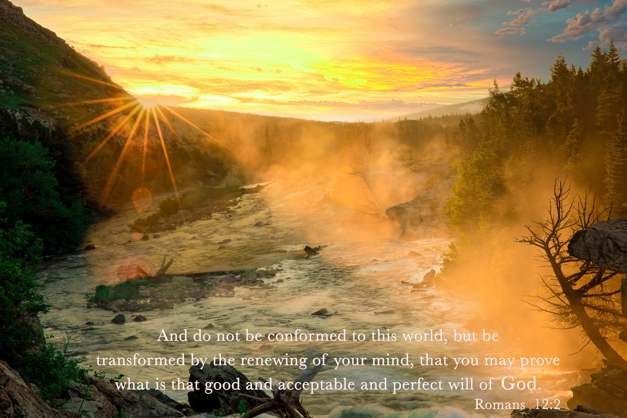 Romans 12 2 Scripture Print, Christian Inspirational Wall Art, Faith ...