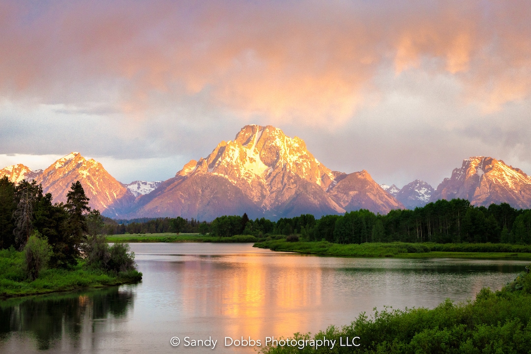 Oxbow Bend Sunrise, Grand Teton National Park Landscape Print, Wyoming ...