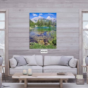 Taggart Lake Grand Teton National Park, Vertical Mountain Lake ...