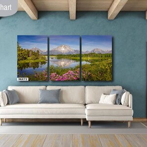 Oxbow Bend Grand Teton National Park Landscape Print, Mountain ...