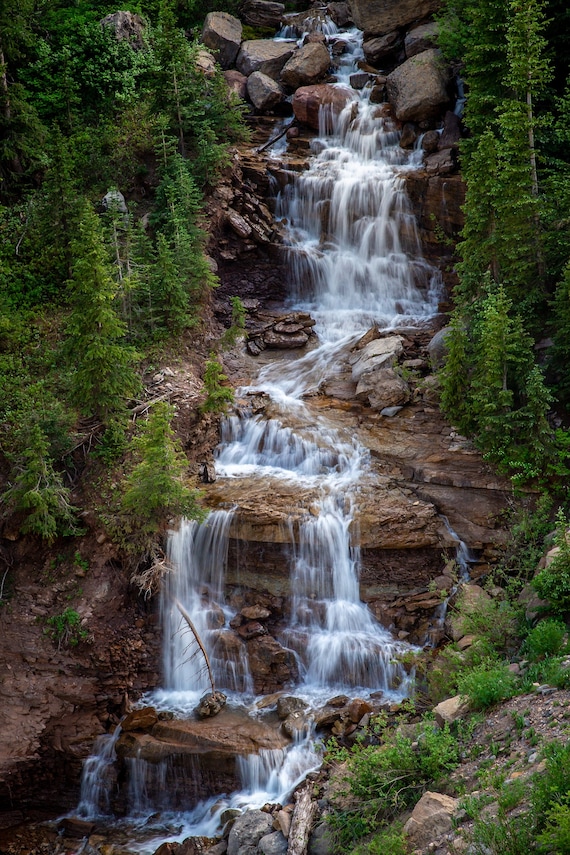 Mountain Waterfall Photo Silverton Colorado Alpine Loop - Etsy