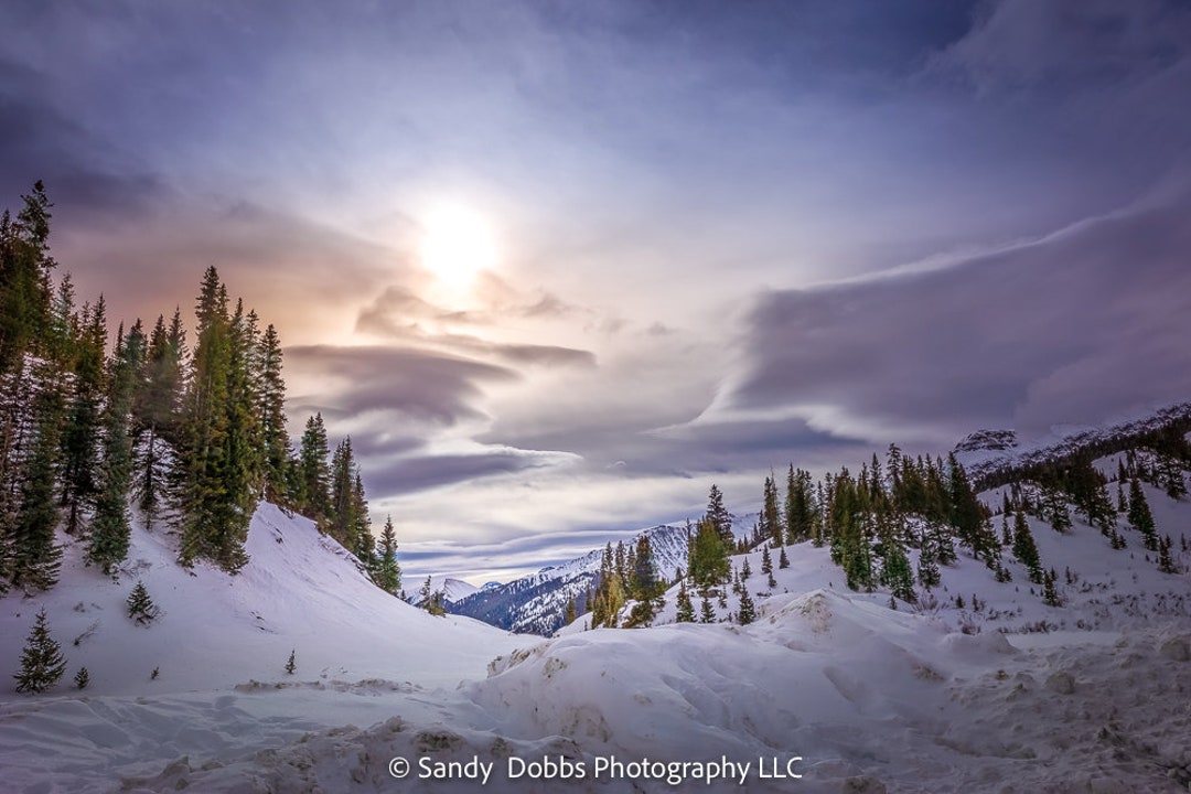 Dreamy Colorado Winter, Epic Snow Storm Sky, Rocky Mountain Landscape ...