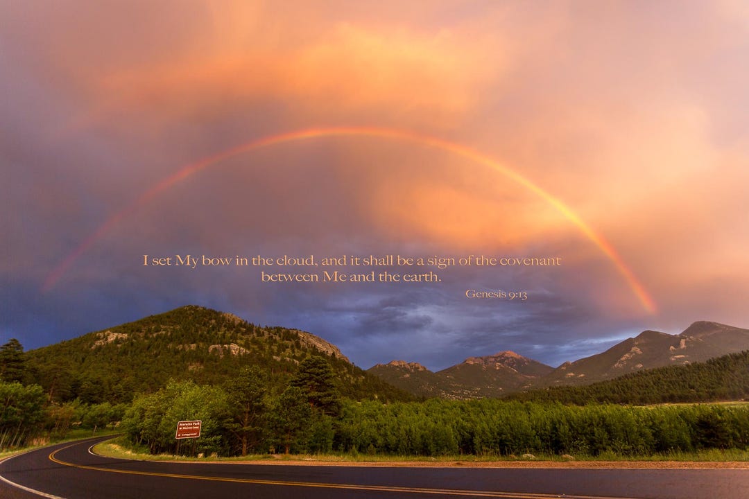 Genesis 9:13 Meaning of the Rainbow, Rocky Mountain National Park ...