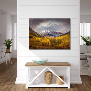 Colorado Autumn Landscape Print, Crested Butte Mountain Photo, Colorado ...