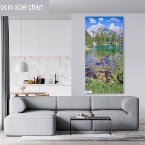 Taggart Lake Grand Teton National Park, Vertical Mountain Lake ...