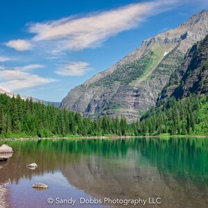 Rocky Mountain Photography, Landscape Canvas Wall Art Print, Glacier ...