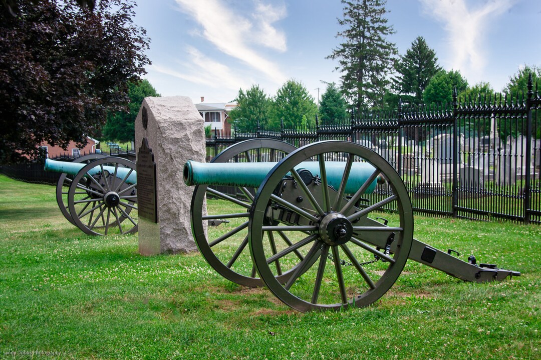 Gettysburg Cannons, Civil War Photography Canvas, Pennsylvania ...