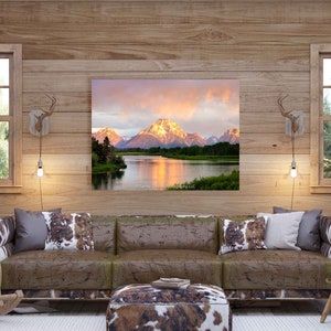 Oxbow Bend Sunrise, Grand Teton National Park Landscape Print, Wyoming ...
