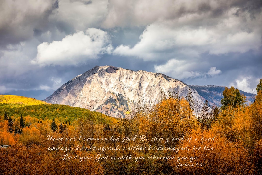 The Lord is With You, Joshua 1:9 Christian Inspirational Wall Art ...