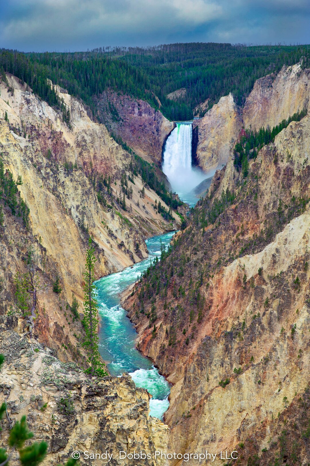 Yellowstone National Park Landscape Print, Waterfalls Fine Art ...