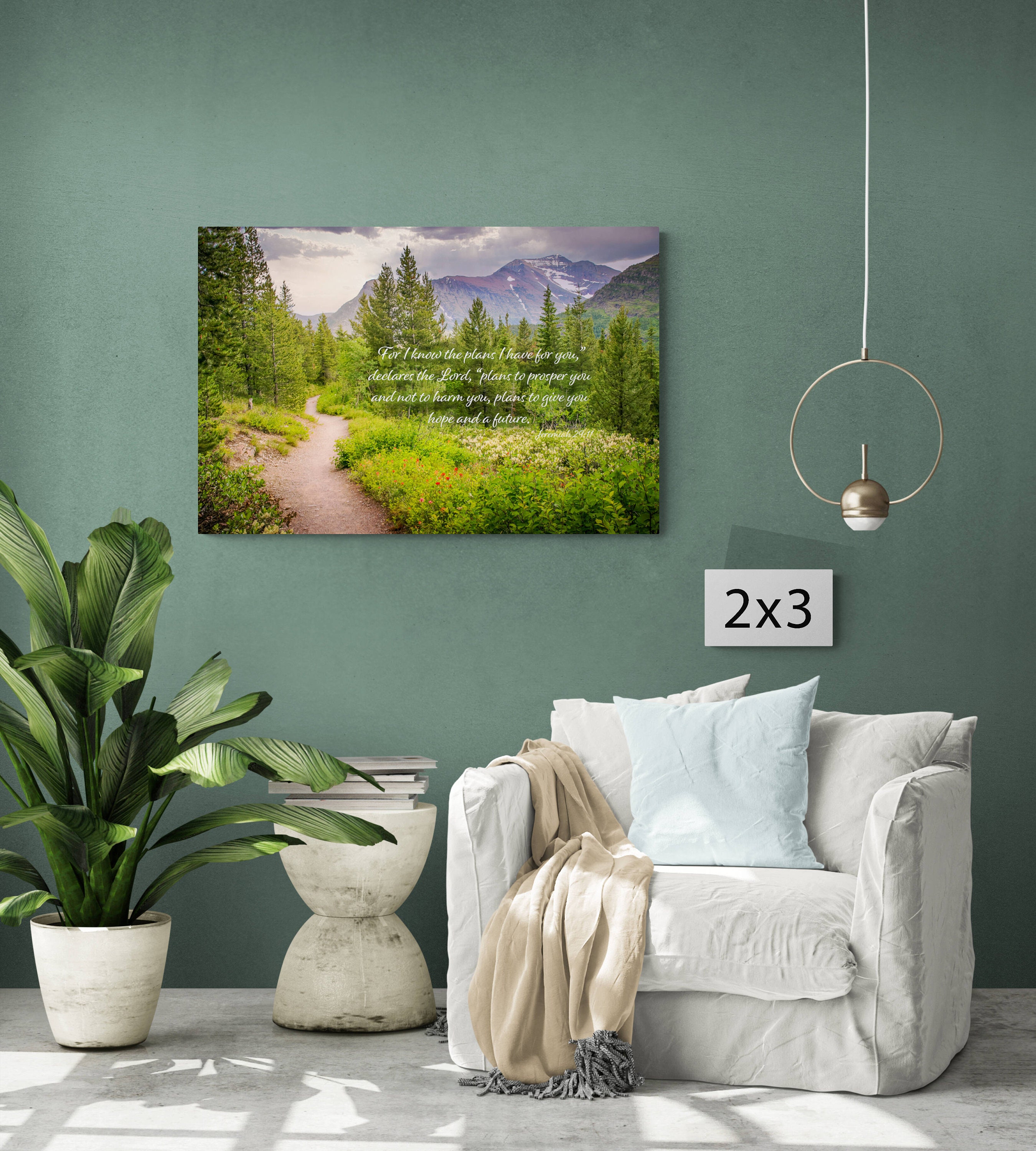 Jeremiah 29:11 Scripture Canvas, Mt Rainier Mountain Scene Bible Verse ...