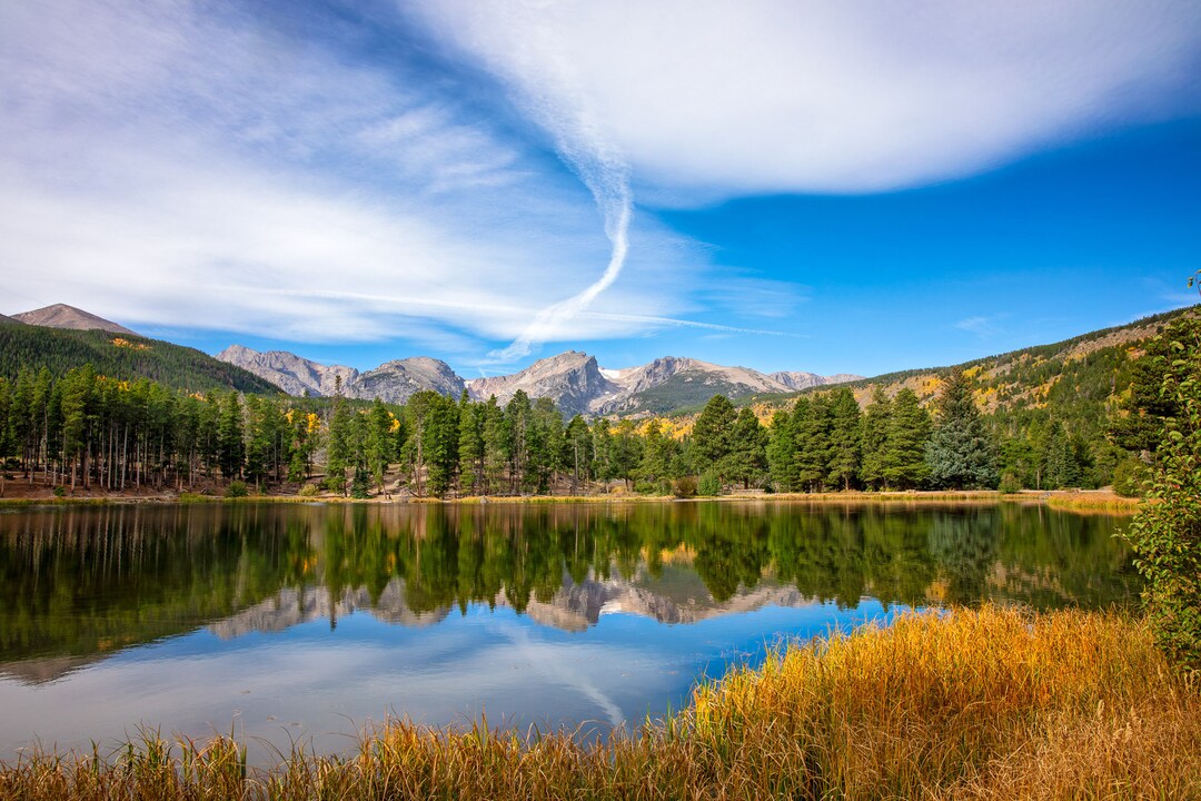 Rocky Mountain National Park Sprague Lake, Mountain Reflection ...