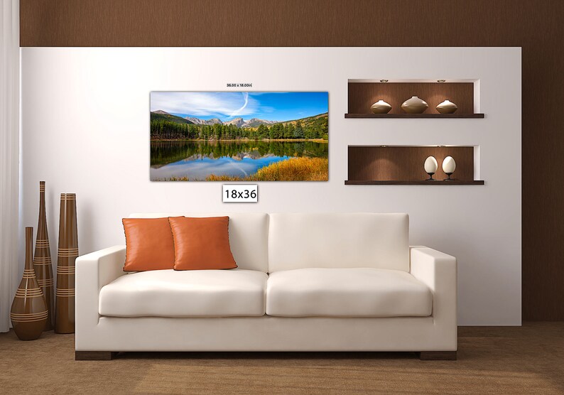 Panoramic Rocky Mountain National Park Metal or Acrylic Print, Mountain ...
