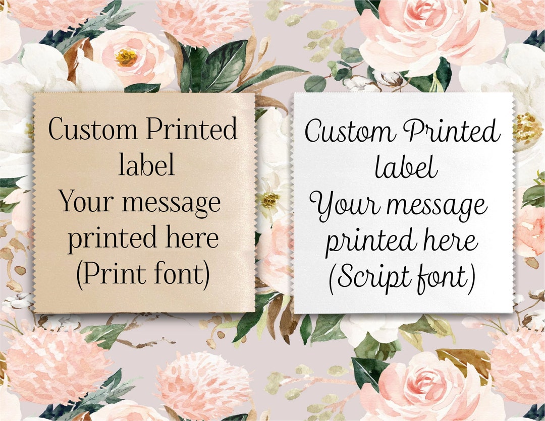 Custom Message Quilt Label , Personalized Blanket Label, Sew on Quilt ...