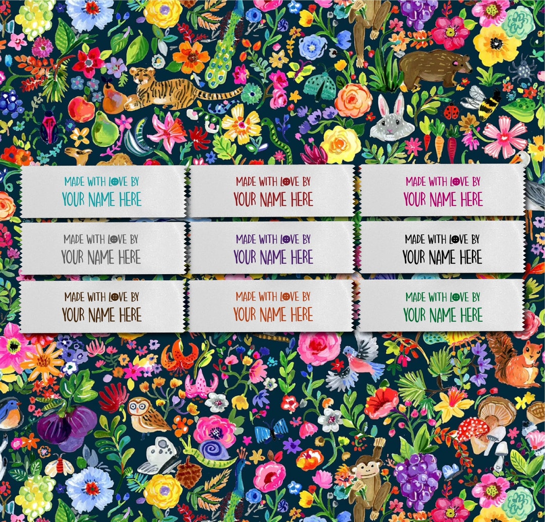 Made With Love Label, Made by You Blanket Tag, Sew on Quilt Label - Etsy