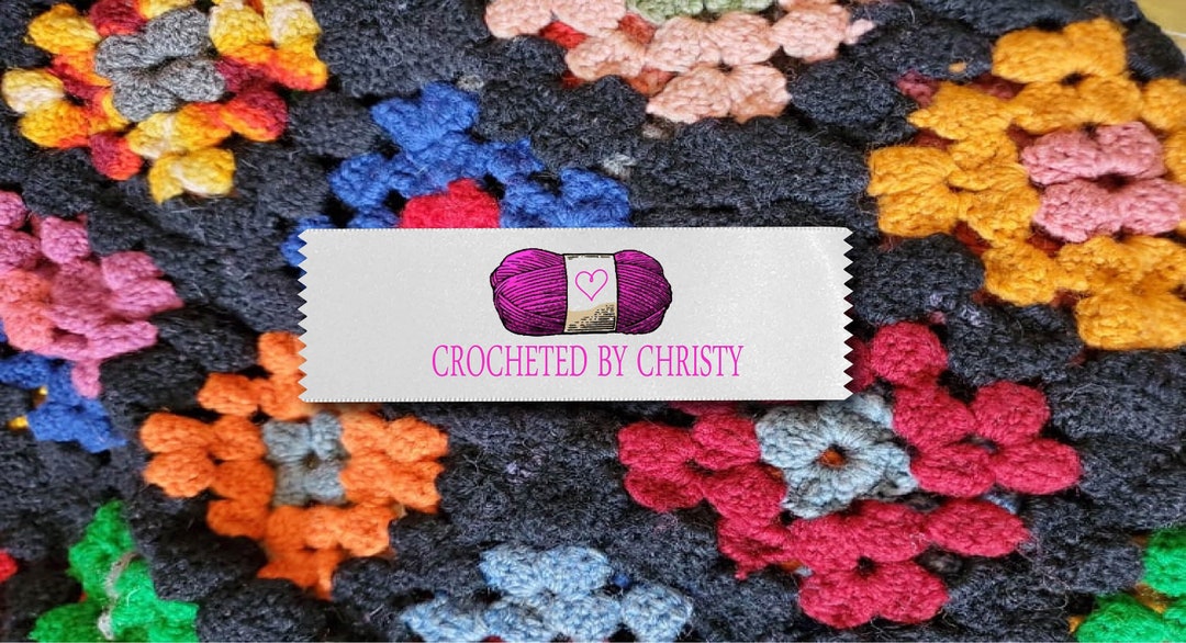 Crochet Made by You Label, Made by You Crochet Blanket Tag, Sew on ...