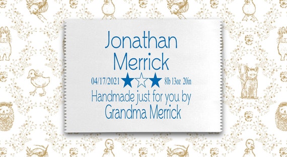 New Baby Quilt Label Baby Boy Blanket Label Made for Baby - Etsy