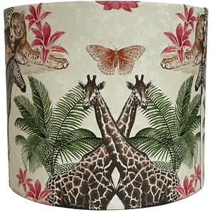 Mustard Yellow Safari Lampshade Ceiling Light Shade Drum Jungle Animal ...