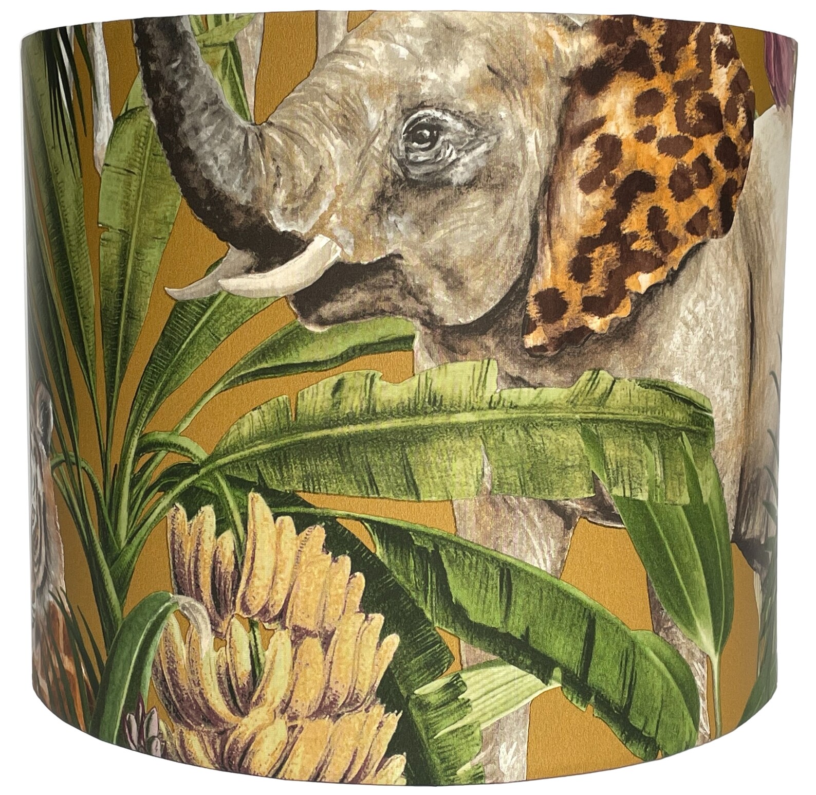 Jungle Safari Animals Lampshade Ceiling Light Shade Leaves Elephant ...