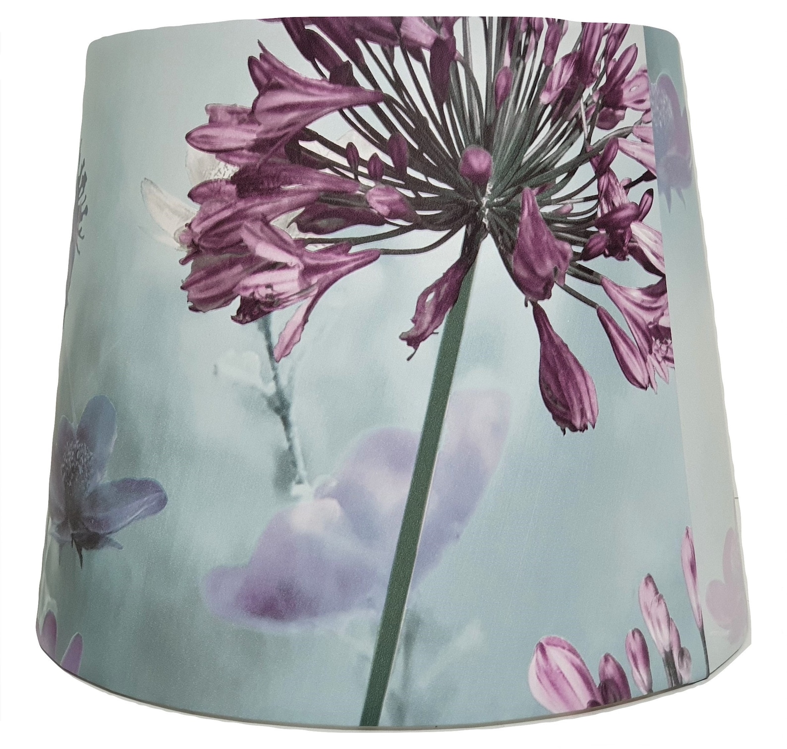 Floral Table Lamp Shade Ceiling Light Shade Duck Egg Botanical Spring ...