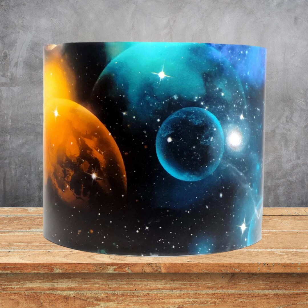 Space Lampshade Ceiling Light Shade Children's Kids Boys Girls Planet ...