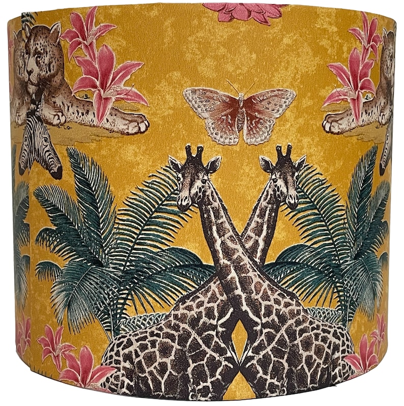 Mustard Yellow Safari Lampshade Ceiling Light Shade Jungle - Etsy
