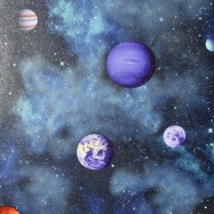 Space Planet Design Lampshade Ceiling Light Shade Kids Boys Girls Star ...