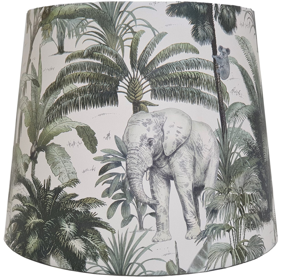 Jungle Safari Lampshade Ceiling Light Shade Tropical Green Palm Leaf ...