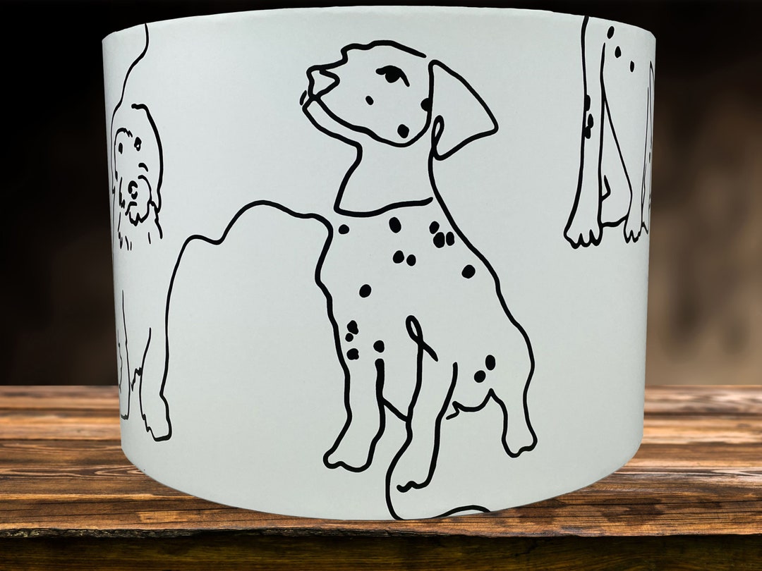 Dog Lampshade for Ceiling & Table Lamps Animal Pattern Design Light ...