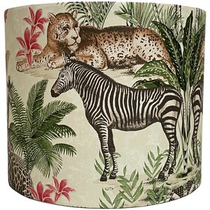 Mustard Yellow Safari Lampshade Ceiling Light Shade Drum Jungle Animal ...