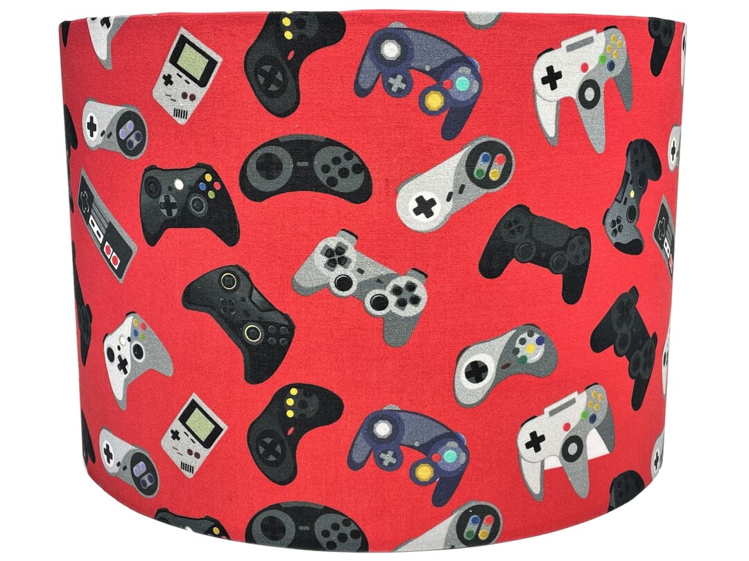 Red Gaming Lampshade Ceiling Light Shade for Boys Girls Kids Bedroom ...