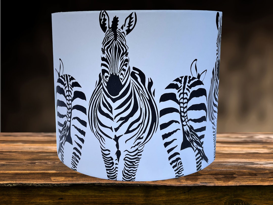 Zebra Lampshade Ceiling Light Shade Jungle Safari Animal Print - Etsy