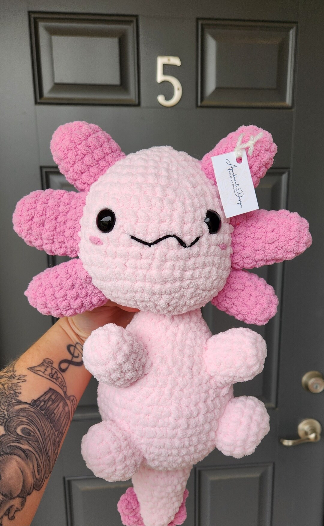 Axolotl Amigurumi Pink Axolotl Plush Crochet Axolotl Handmade Toys - Etsy
