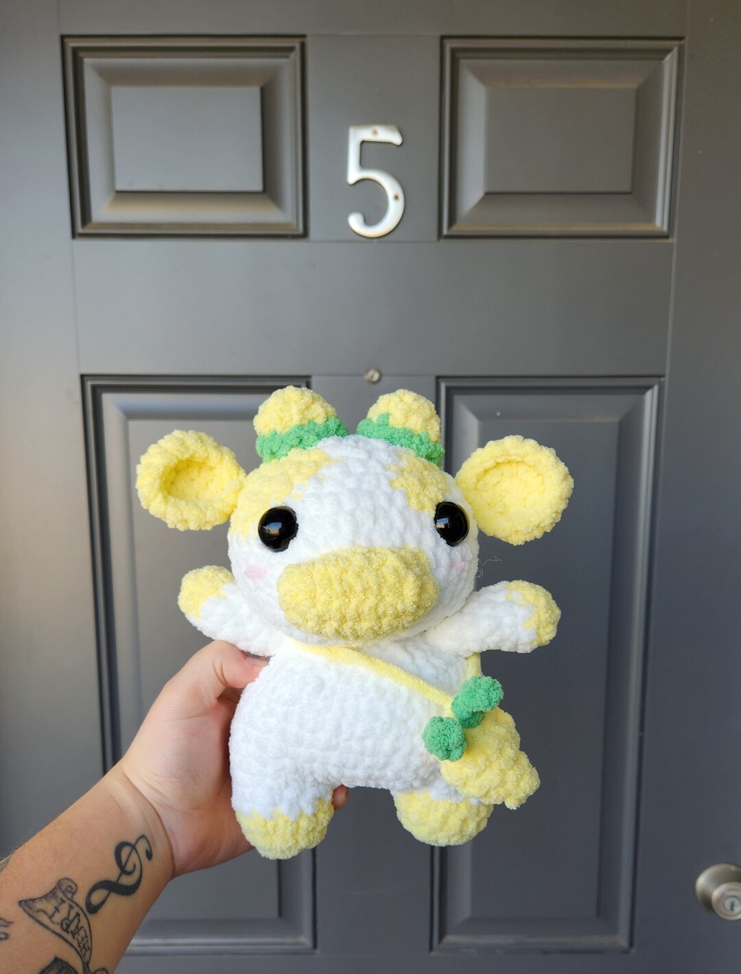 Lemon Cow Amigurumi Crochet Cow Kawaii Cow Plush Toy - Etsy