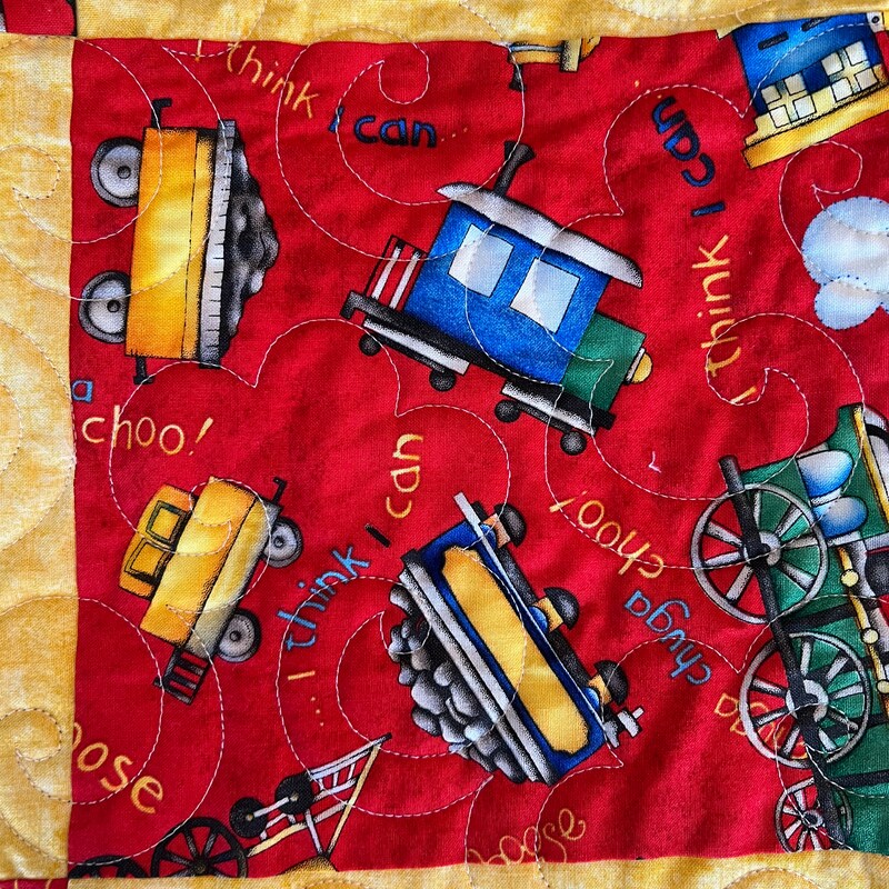 Train Quilt - Etsy