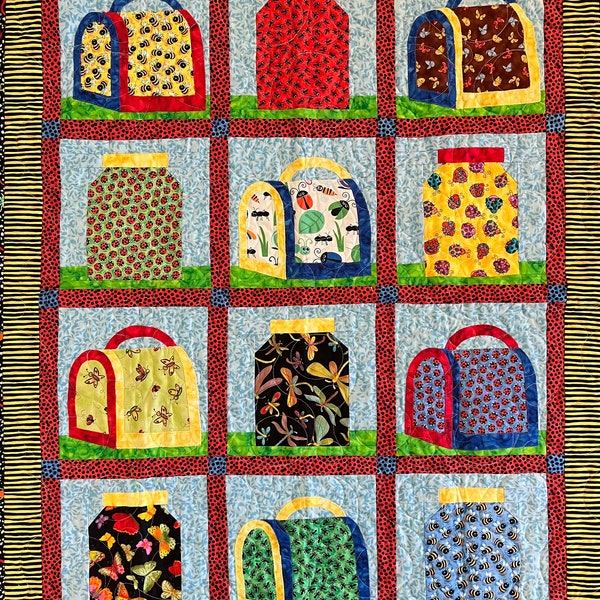 Bug Jar Quilt - Etsy